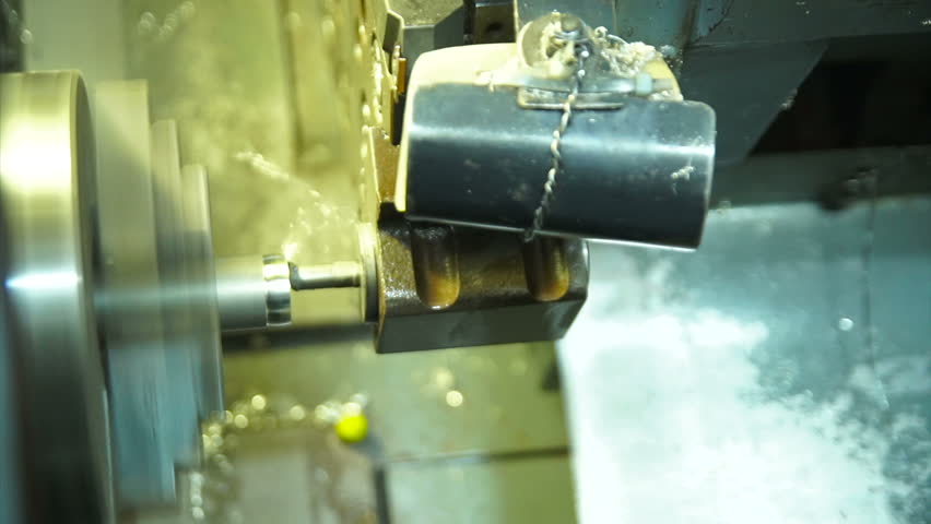 cnc silver bar cutting lathe ring Stock Footage Video (100% Royalty ...