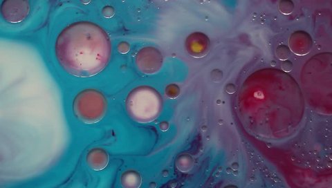 Colorful Liquid Random Pattern Water Abstract Stock Footage Video (100% ...