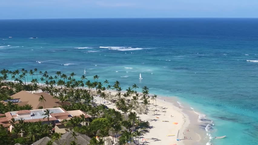 haiti island beach palm trees white Stock Footage Video (100% Royalty ...