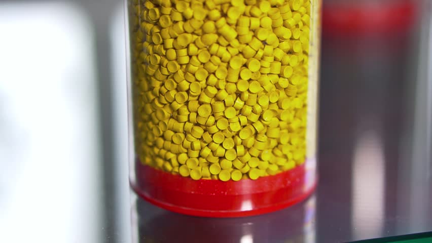 Samples of Yellow Plastic Pellets : vidéo de stock (100 % libre de ...