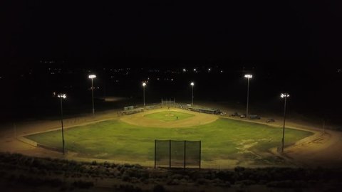 Baseball field night sky Stock Video Footage - 4K and HD Video Clips ...