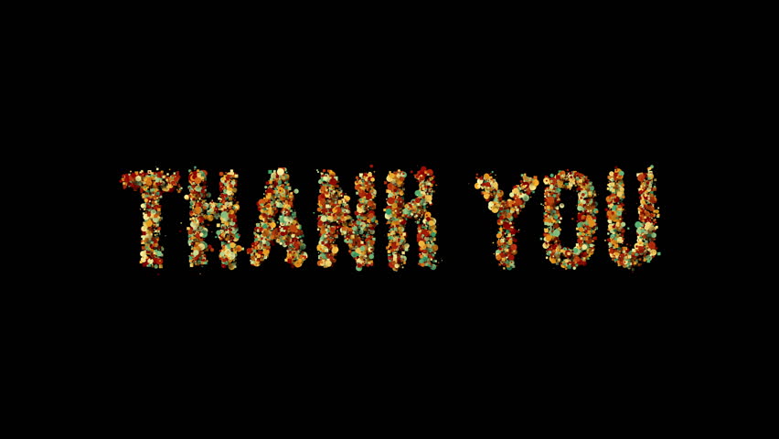 thank you motion graphics flat animation Stock Footage Video (100% ...
