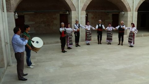 Shoulder Halay Turkish Folk Dance Famous Stock Footage Video (100% ...