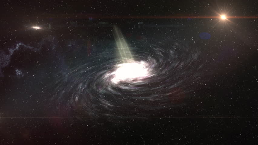 Floating Towards Galaxy and Stars Stock Footage Video (100% Royalty ...