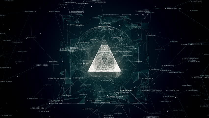 Abstract Tech Background Animation, Rotating Stock Footage Video (100% ...