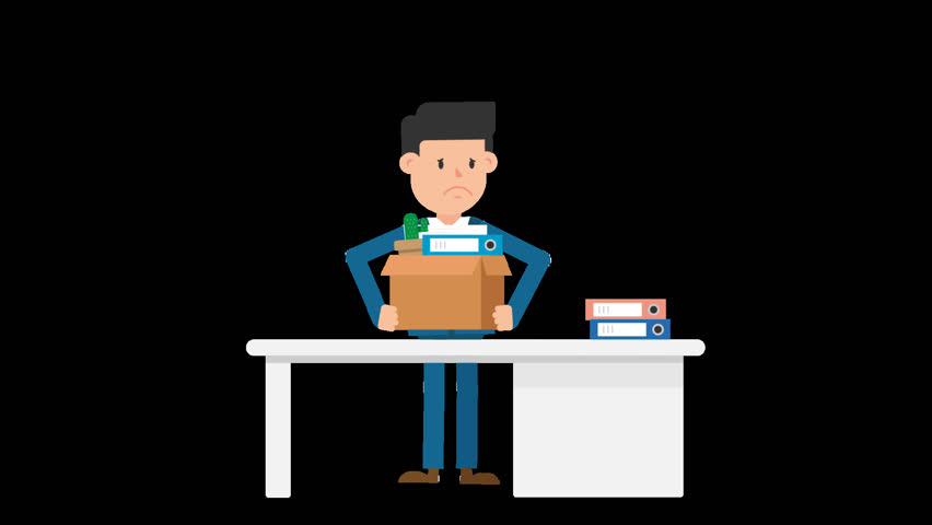 Animated Corporate White Man Dressed Arkivvideomateriale (100 % ...