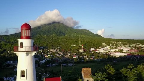 Basco Lighthouse Mount Iraya Basco City Stock Footage Video (100% ...