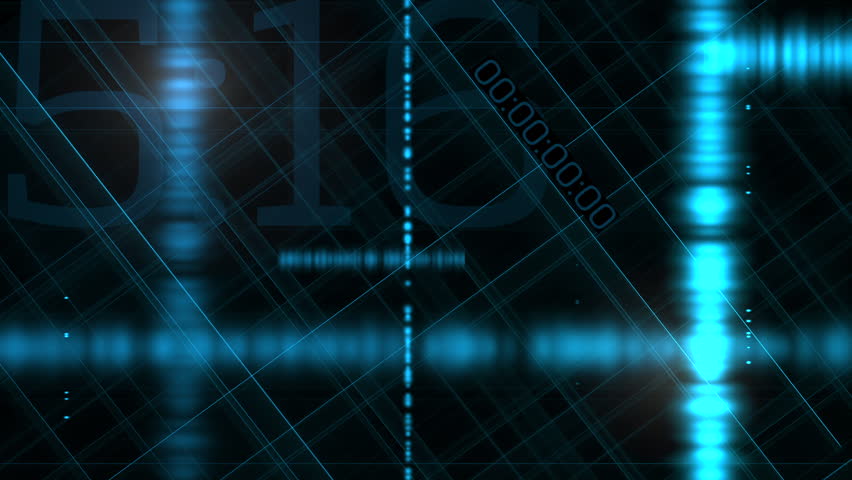 Blue Colored Animated Timecode Overlay Stock Footage Video (100% ...