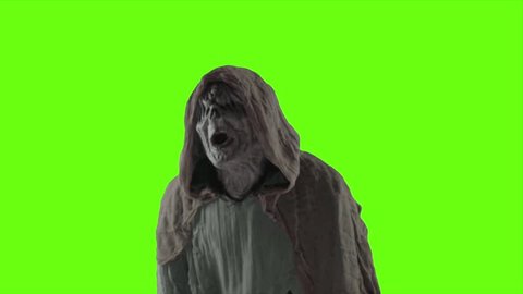 scary monster green screen background Stock Footage Video (100% Royalty ...