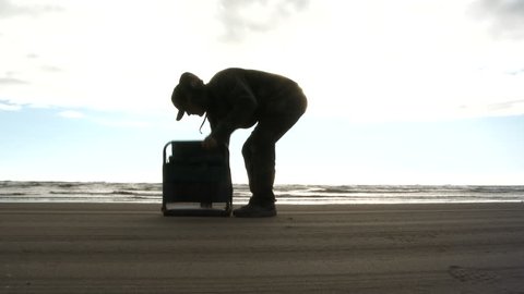 Beautiful Girl Contortionist Performing On Beach Stock Footage Video ...