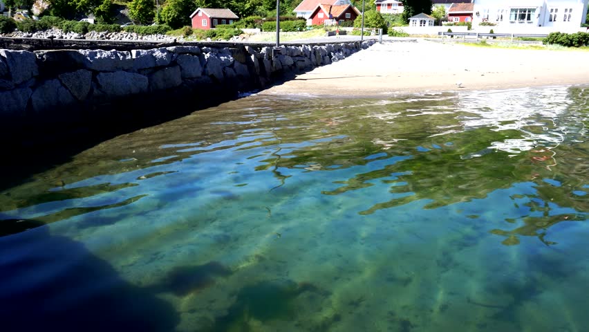port town norway kjerringvik beach norwegian Stock Footage Video (100% ...