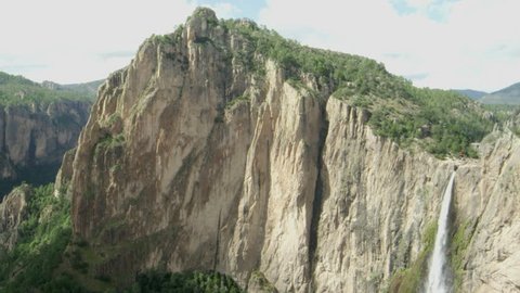 Basaseachi Waterfall Forest Stock Footage Video (100% Royalty-free ...