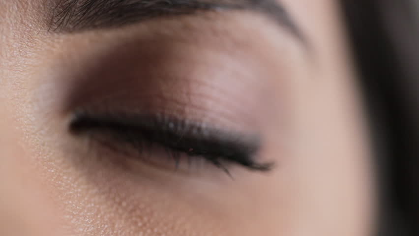 opening closing eyes close-up eye being Stock Footage Video (100% ...
