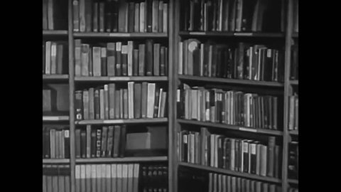 Circa 1940s Occupation Librarian Shown 1940s Stock Footage Video (100% ...