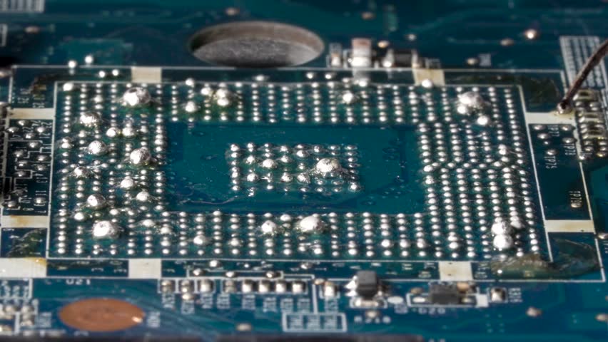 removing bga balls pcb rework station Stock Footage Video (100% Royalty ...