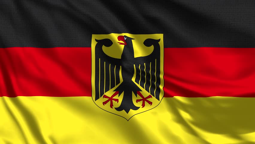 germany state flag isolated view realistic: วิดีโอสต็อก (ปลอดค่า ...
