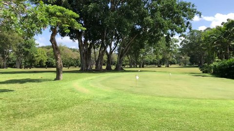 Golf Green Practice Holes Sanur Bali Stock Footage Video (100% Royalty ...
