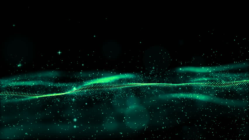 hi- tech digital green color wave Stock Footage Video (100% Royalty ...