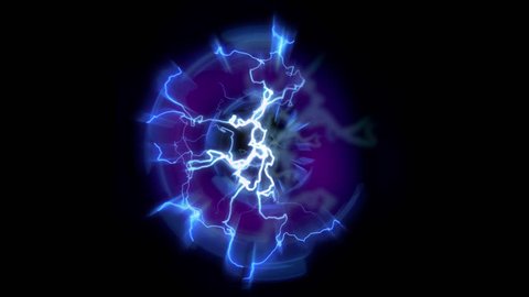 Lightning Bright Light Energy Ball Spherical Stock Footage Video (100% ...
