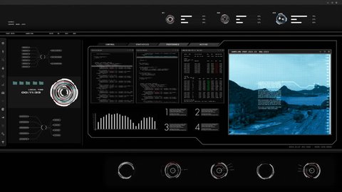 4k Ui User Interface Hud Pi Stock Footage Video (100% Royalty-free ...