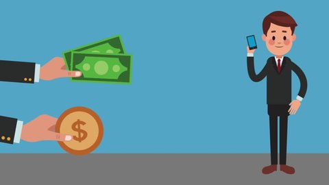 Executive Businessman Cartoon Hd Animation Stock Footage Video (100% ...