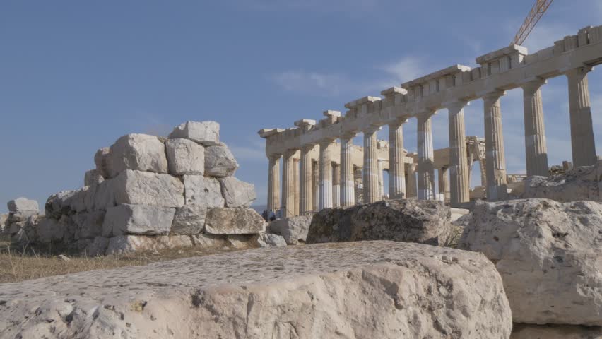 Side of the Parthenon in Athens, Greece image - Free stock photo ...