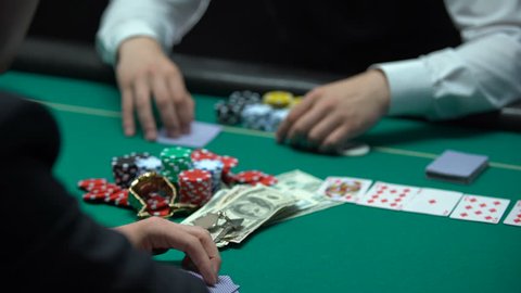 Sad Casino Player Losing Poker Game Stock Footage Video (100% Royalty ...
