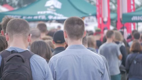 crowd pedestrian commuters crossing london bridge Stock Footage Video ...