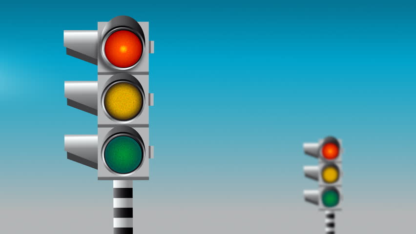 Non-stop Flashing Traffic Lights Stock Footage Video (100% Royalty-free ...