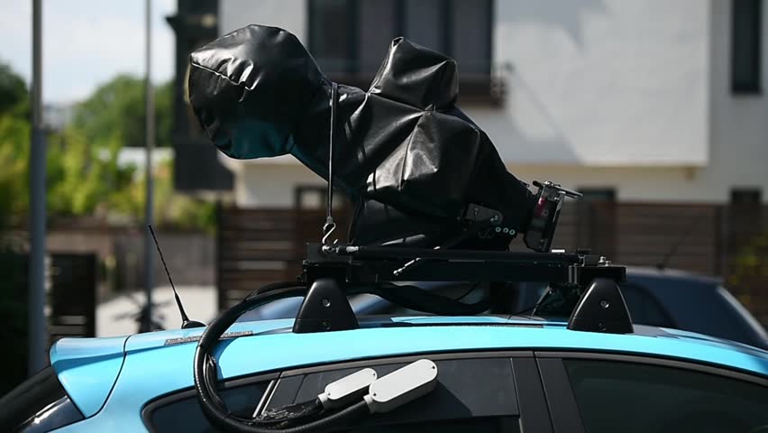 car camera used street view mapping Stock Footage Video (100% Royalty ...