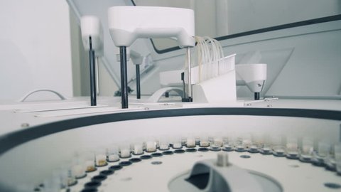 Probes Samples Getting Tested By Biochemical Stock Footage Video (100% ...