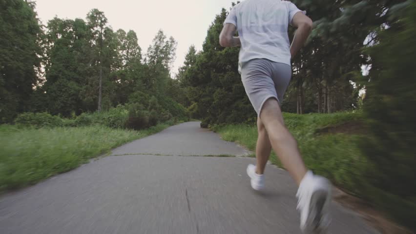 Beautiful Fitness Athlete Man Jogging Stock Footage Video (100% Royalty ...