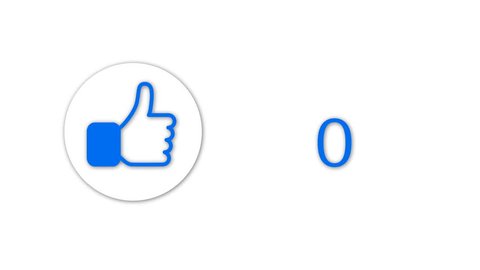 Facebook Like Animationmade By 3d Effect Stock Footage Video (100% ...