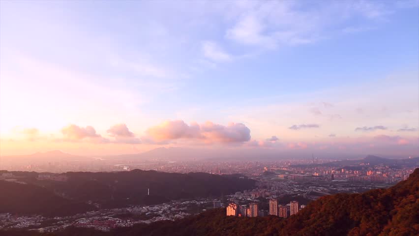 Sunset over Taipei, Taiwan image - Free stock photo - Public Domain ...