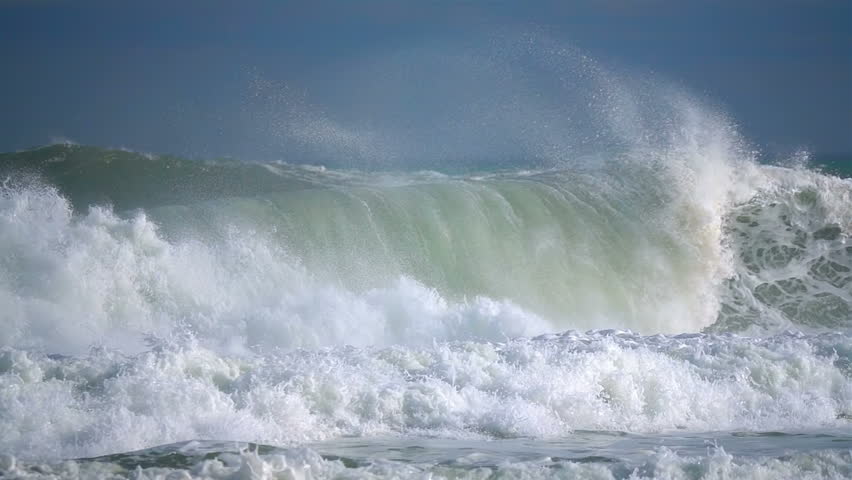 Ocean Big Waves, Sea Wave Stock Footage Video (100% Royalty-free ...