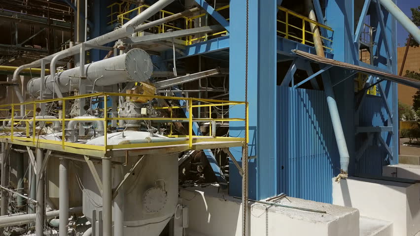 Gas Suspension Calciner for Production Stock Footage Video (100% ...