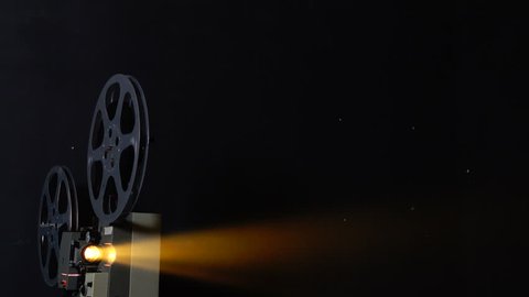 Movie Projector On Dark Background Light Stock Photo 753798850 ...