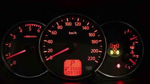 Revving Speedometer Tachometer Stock Footage Video (100% Royalty-free ...