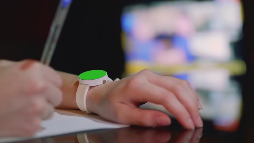 focused white watch green screen on Stock Footage Video (100% Royalty ...