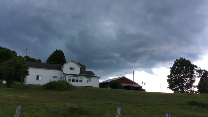 Storm Clouds over the Farmhouse image - Free stock photo - Public ...