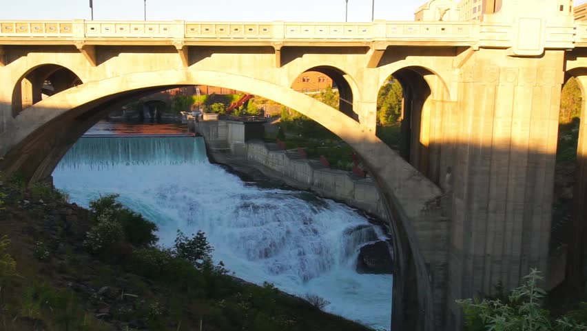Monroe Street Dam in Spokane, Washington image - Free stock photo ...