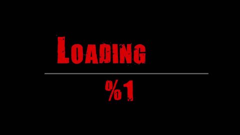 Scary Blody Loading Bar Loading Transfer Stock Footage Video (100% ...