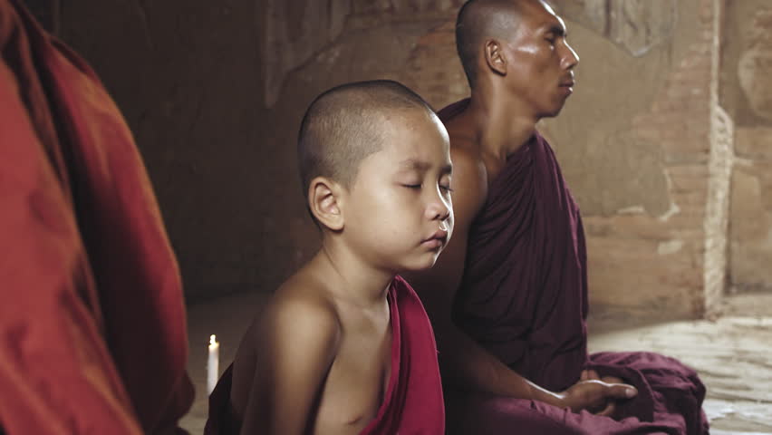 authentic real monks bagan mayanmar Stock Footage Video (100% Royalty ...