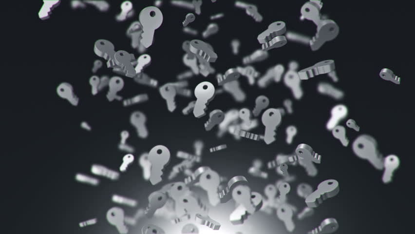 abstract background animation flying lock key Stock Footage Video (100% ...