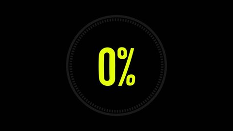 Animation Green Loading Bar Alpha Channel Stock Footage Video 100
