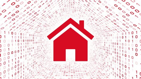 Red Home Icon Form Red Binary Stock Footage Video (100% Royalty-free) 1014603731 | Shutterstock