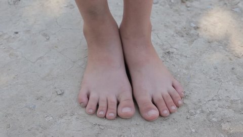 Close Woman Feet Wiggling Toes Stock Footage Video (100% Royalty-free ...