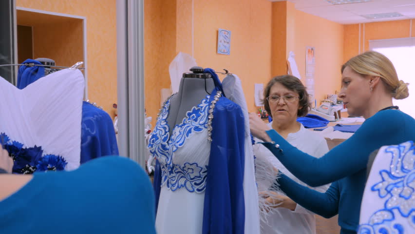 Two Professional Tailors Designers Working New Stock Footage Video (100 ...