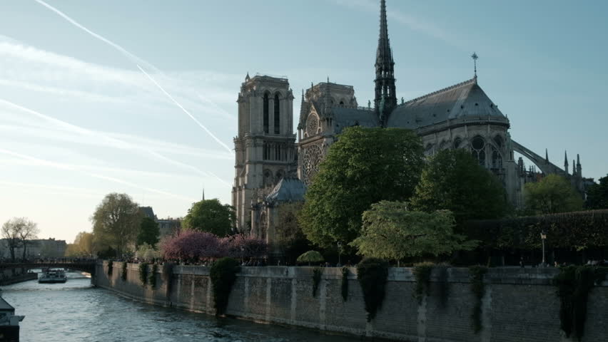 The Side of Notre Dame in Paris France image - Free stock photo ...
