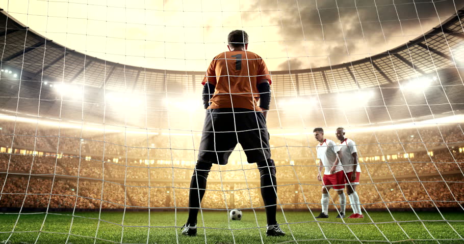 Soccer Player Scores a Goal Stock Footage Video (100% Royalty-free ...